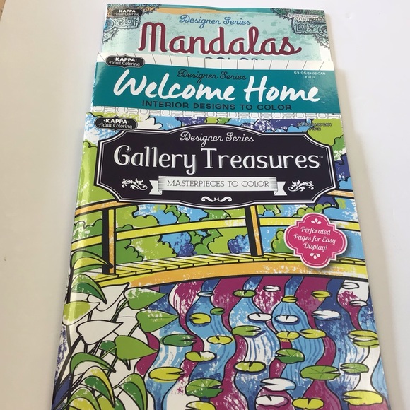 Kappa | Other | Kappa Adult Coloring Books Set Of 3 | Poshmark